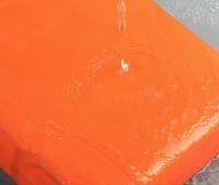 China Salix Orange Biodegradable Shipping Mailers Thickness 120 Micron for sale