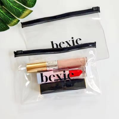 China Customize Biodegradable Material Securely Sealed Clear Waterproof Zipper Pouch for sale