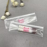 China Clear Waterproof Zipper Pouch Screen Printing / Gravure Printing Weight Capacity 10kg for sale