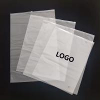 China Double 12 Silk CPE Custom Clear Zip Bags High Tensile Strength for sale