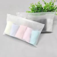 China Moisture Resistant Clear Plastic Zipper Pouch For Shoes Clothing Protects Against Dust for sale