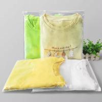 China Customizable EVA CPE/PE Clear Zip Bags For Clothes With Easy Open Close Sealing for sale