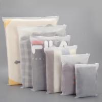 China Moisture Resistant Clear Plastic Zipper Pouch For Shoes Clothing Protects Against Dust for sale