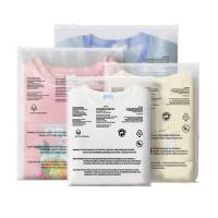 China High Quality Custom Durable Transparent Frosted Zipper Poly Bag For Packaging for sale