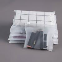 China EVA D2W Biodegradable Custom Frosted Zipper Bags Screen Printing / Gravure Printing for sale