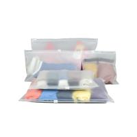 China EVA D2W Biodegradable Custom Frosted Zipper Bags Screen Printing / Gravure Printing for sale
