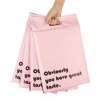 China 50 Micron-100 Micron PE Biodegradable Poly Mailers With Handle for sale