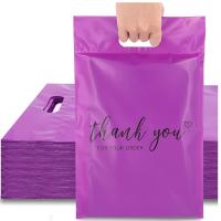 China D2W PE Biodegradable Courier Parcel Large Delivery Bag Double Handles for sale