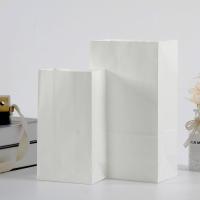 China 30mm Or 40mm Or 50mm Lip Square Kraft Paper Bag For Retail / Grocery for sale