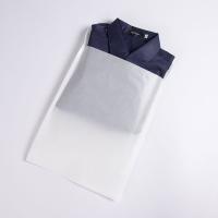 China Bio Degradable Semi Transparent Flint Glazed Paper Ziplock Bag Compostable Clothing Packaging Bag for sale