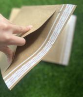 China Custom Logo Kraft  Paper Envelop Mail Bag Recyclable Brown Kraft Paper Mail Bag for sale