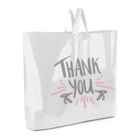 China Recyclable Plastic Bag With Handle Mailing Bags Personalised Tear Roof / Waterproof for sale