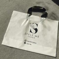 China Custom Tote Biodegradable With Logos Plastic Reusable Shopping Bag for sale