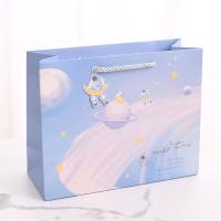 China Aesthetically Kraft Paper Practical Cardboard Bags With Handles for sale