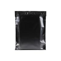 China 40mm Or 50mm Lips Black Compostable Mailers Biodegradable Postage Bags for sale