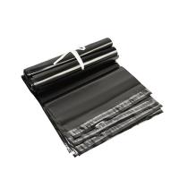 China 40mm Or 50mm Lips Black Compostable Mailers Biodegradable Postage Bags for sale
