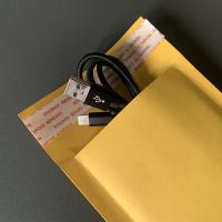 China Shock Proof And Impact Proof Yellow Kraft Bubble Bags For Mailing Packing for sale