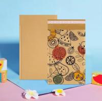 China Customizable Recyclable Corrugated Paper Envelope Bags Self Adhesive Seal for sale