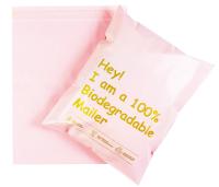 China 100% Biodegradable Cornstarch PLA Compostable Mailers Custom for sale