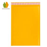 China Yellow Kraft Paper Bubble Bag 155g Co-Extruded Bubble Shockproof Protection Product Transportation Safety for sale