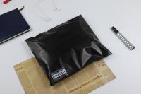 China Custom Printed Biodegradable Self Sealing Courier Bags In Black for sale