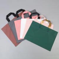 China Custom Printed Poly Premium Handle Shopping Bags Packaging With Logo For Clothes for sale