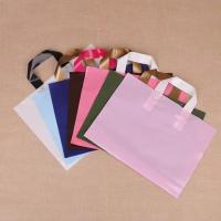 China Customizable Logo Print Transparent Package Plastic Tote Carry Shopping Bag for sale