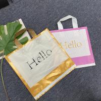 China Custom Logo Printed Large Capacity Plastic Bags With Handles For Shopping for sale
