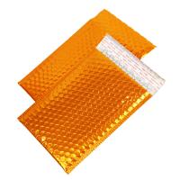China Orange Aluminized Film Bubble Bags Customizable Sparkle Offset Printed Shockproof for sale