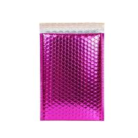 China Rose Magenta Aluminized Film Bubble Bags Corner Shaped Air Columns For Optimal Packing for sale
