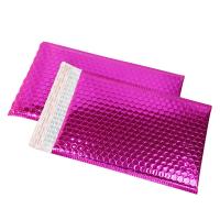 China Rose Magenta Aluminized Film Bubble Bags Corner Shaped Air Columns For Optimal Packing for sale