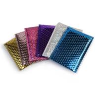 China Anti Theft Aluminum Plated Shiny Surface Bubble Film Waterproof Shockproof Hot Melt Adhesive Courier Bag for sale
