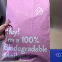 China Apricot Photooxygen Degradation Eco Friendly Shipping Mailers Compostable Mailer Bags for sale