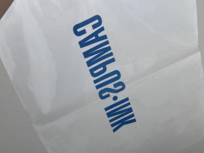 China Zipper Closure Custom Garment Packaging Bag With Frosted Plastic And Custom Logo for sale