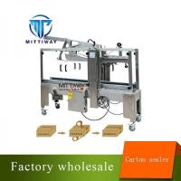 China Stainless Steel Automatic Carton Taping Machine 220V 400W Box Sealer for sale
