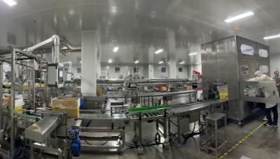 China 7-10ctn/min Food Packaging Line Chicken Meat Packing Machine for sale