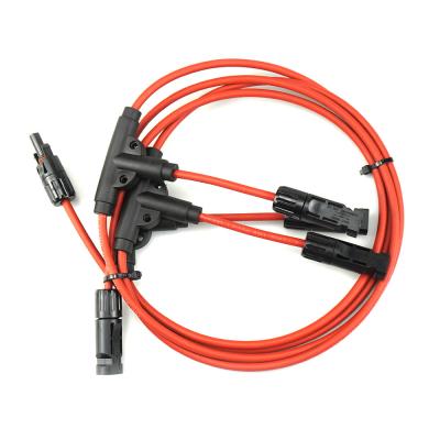 China Y Branch Parallel Adapter Cable Wire Plug X To 1 For Solar Panel Connector for sale