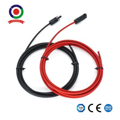 China TUV 12 AWG Tinned Copper Solar Lead Cable Wire With Connectors PV for sale