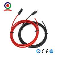 China Waterproof 3 Metres / 10 Feet 6mm2 Solar Extension Cables For System for sale