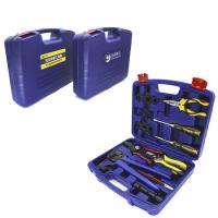 China Self Adjustable Ratchet Crimping Tool Kit Wire Crimper Portable Protective Case for sale