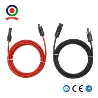 China Red Black 10FT 12AWG Solar Panel Extension Cable With Female And Male Connectors for sale