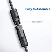 China 1000V Male To Female Solar Connectors For Solar Panel Wire With Adapter Tool Kit for sale