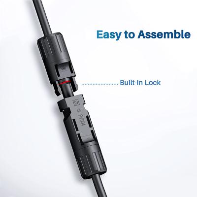 China 1000V Male To Female Solar Connectors For Solar Panel Wire With Adapter Tool Kit for sale