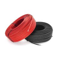 China XLPO Insulated DC Solar Cable 6mm2 1500V 60A Photovoltaic Power Cable 100m Black/Red for sale