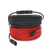 China DC Solar Electric Cable Roll / Drum Black / Red For Solar Panel / Inverter for sale