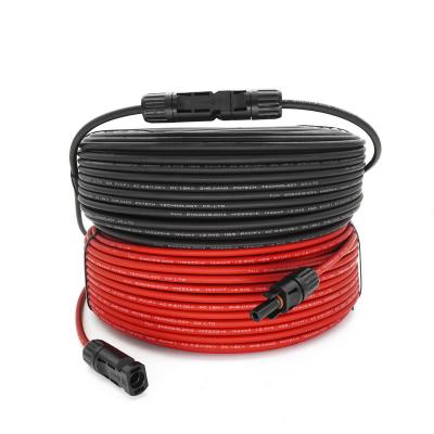 China DC Solar Electric Cable Roll / Drum Black / Red For Solar Panel / Inverter for sale