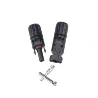 China 30A DC 600V Solar Panel Connectors with 14-10 AWG Screw-On Male/Female IP67 Waterproof Design for sale