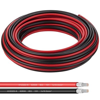 China Solar Mounting System Solar PV Cable With 1 Core In Black / Red for sale