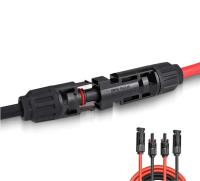 China TPE Insulation Material Female Connector Solar Energy Extension Cable Available for sale