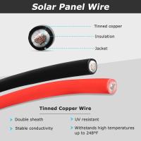 China 4 / 6mm2 Solar PV Cable With Temperature Rating -40C-90C For Solar Mounting System for sale